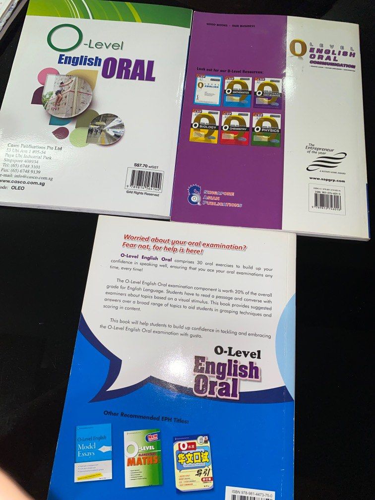 English O-Level Oral Books, Hobbies & Toys, Books & Magazines ...