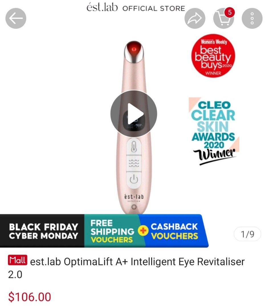 Est.lab OptimalLift A+ Intelligent Eye Revitaliser 2.0, Beauty ...