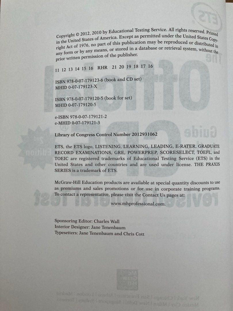 ETS The official guide to the GRE revised general test 2nd ed., 興趣及遊戲 ...