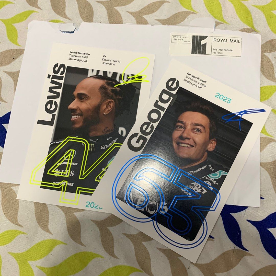 F1 Mercedes AMG Driver Cards 2023, Hobbies & Toys, Memorabilia ...