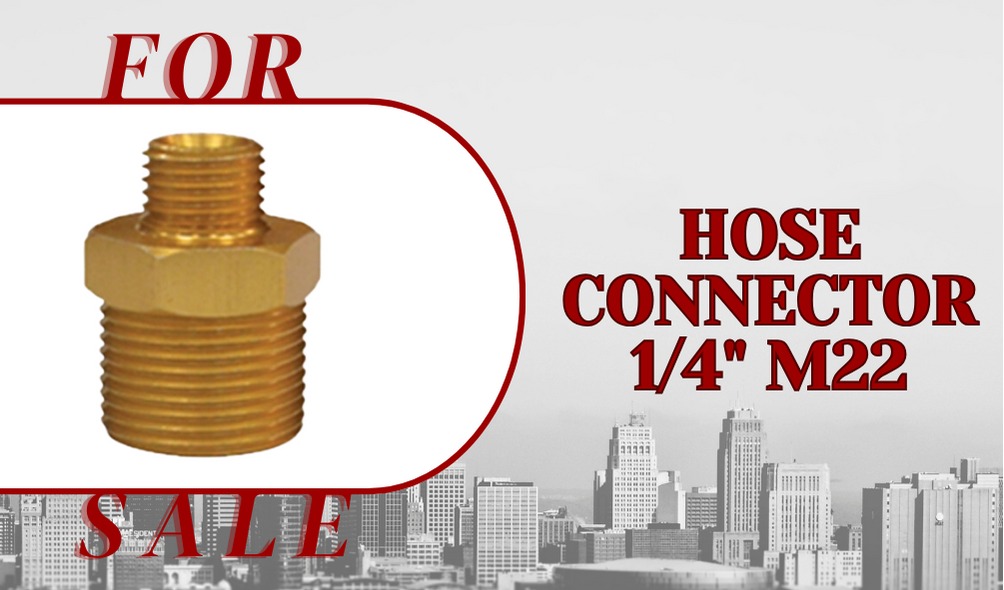 "FASA" HOSE CONNECTOR 1/4" M22, Commercial & Industrial, Industrial ...