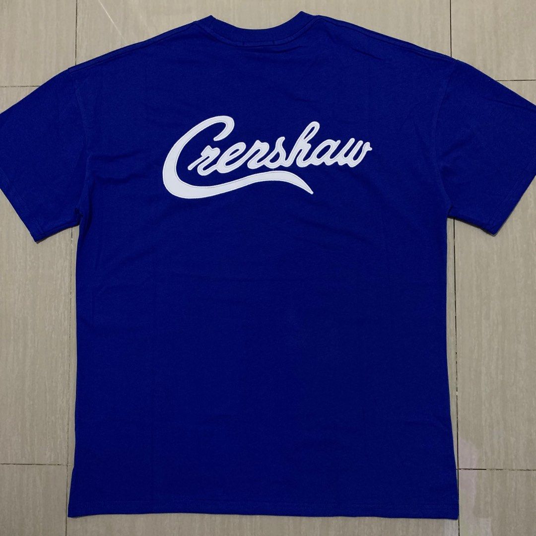 FEAR OF GOD ESSENTIALS x TMC CRENSHAW T SHIRT (Blue), Men's Fashion ...