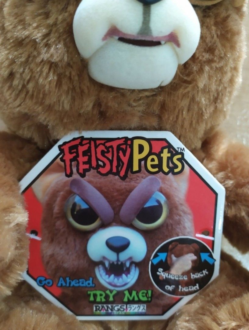 Feisty Pets Teddy Bear Soft Toy, Hobbies & Toys, Toys & Games on Carousell