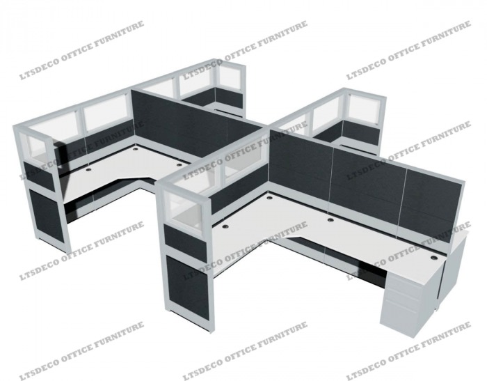 FISHBONE STYLE WORKSTATION TABLE OFFICE TABLE OFFICCE FURNITURE AND ...