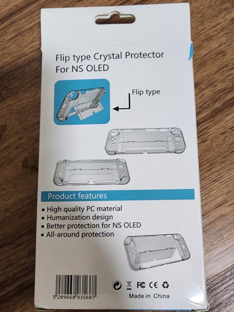 Flip type Crystal protector for nintendo switch oled, Video Gaming, Gaming Accessories, Cases ...
