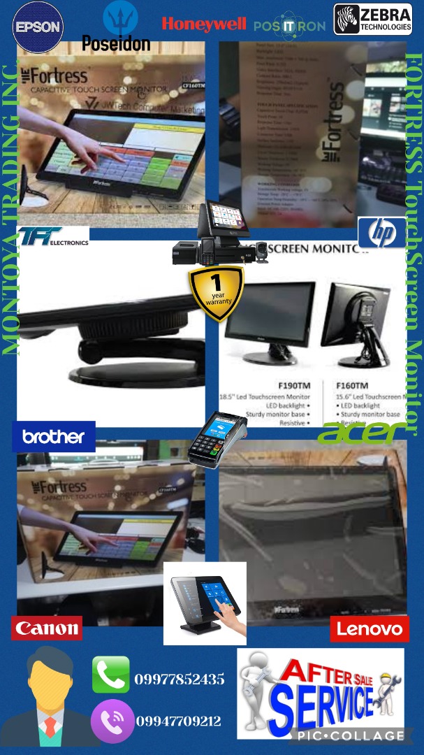 FORTRESS TOUCHSCREEN MONITOR 15.6 VGA AND HDMI INTERFACE, Computers ...