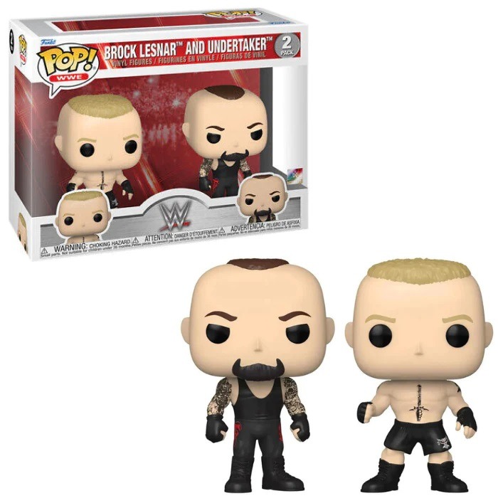 [Free Delivery] Funko POP! WWE: Brock Lesnar and Undertaker, Hobbies ...