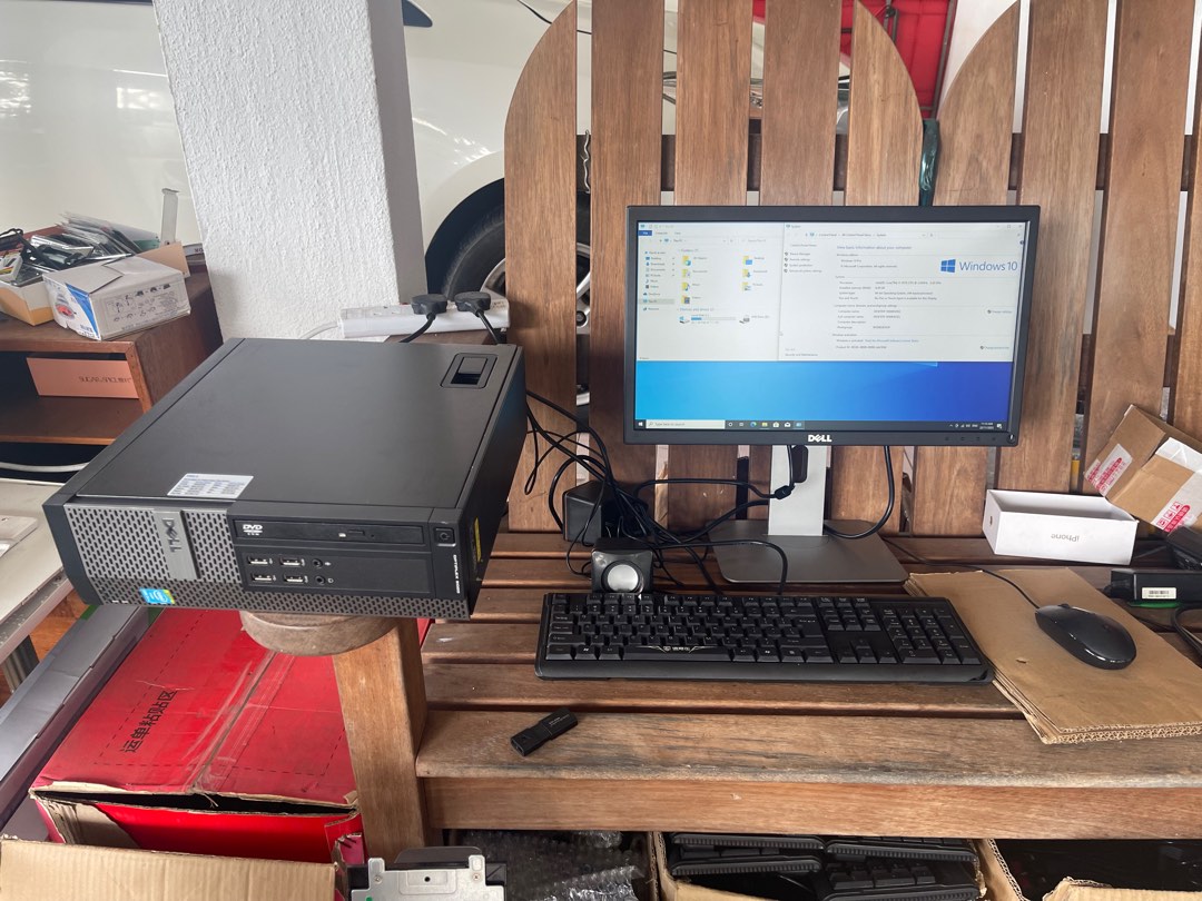 Fullset dell desktop Pc siap monitor . Processor i5 gen4 8gb ram 120gb ...