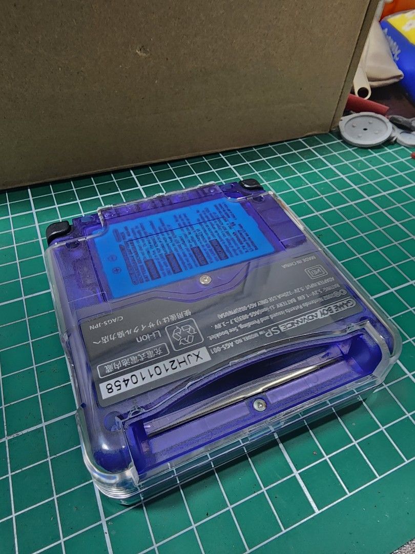 Gameboy Advance SP AGS-001 (Clear Purple with IPS Screen), Video Gaming ...