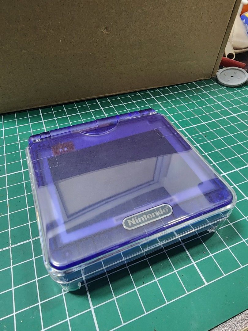 Gameboy Advance SP AGS-001 (Clear Purple with IPS Screen), Video Gaming ...