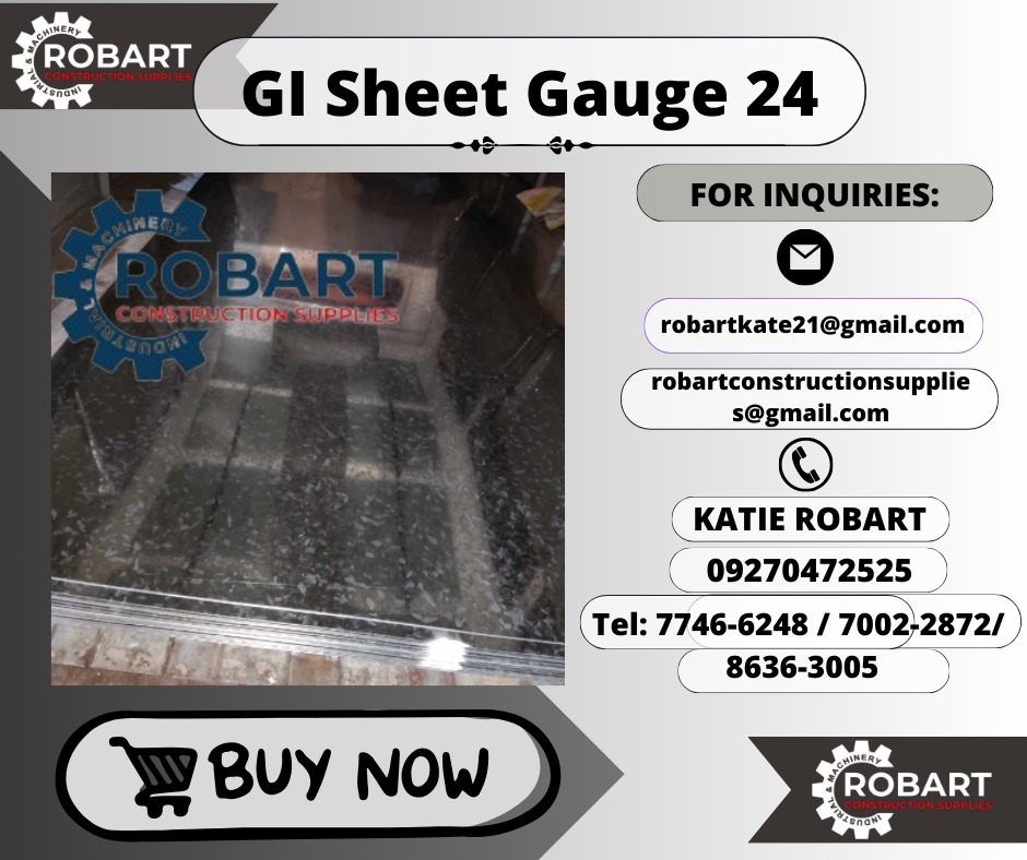 GI SHEET GAUGE 24, Commercial & Industrial, Construction Tools ...