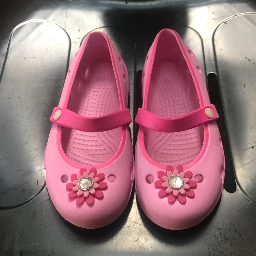 Girls Crocs Mary Jane Charm, Babies & Kids, Babies & Kids Fashion on ...