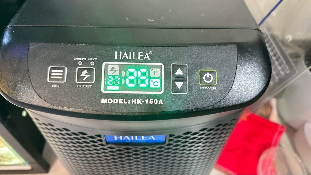 Hailea HK-150A chiller & FOC food timer , Pet Supplies, Homes & Other ...