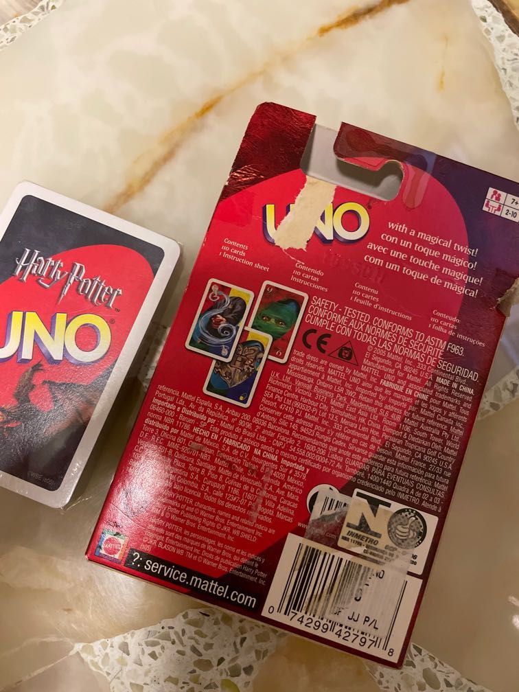 Harry Potter UNO, Hobbies & Toys, Toys & Games on Carousell