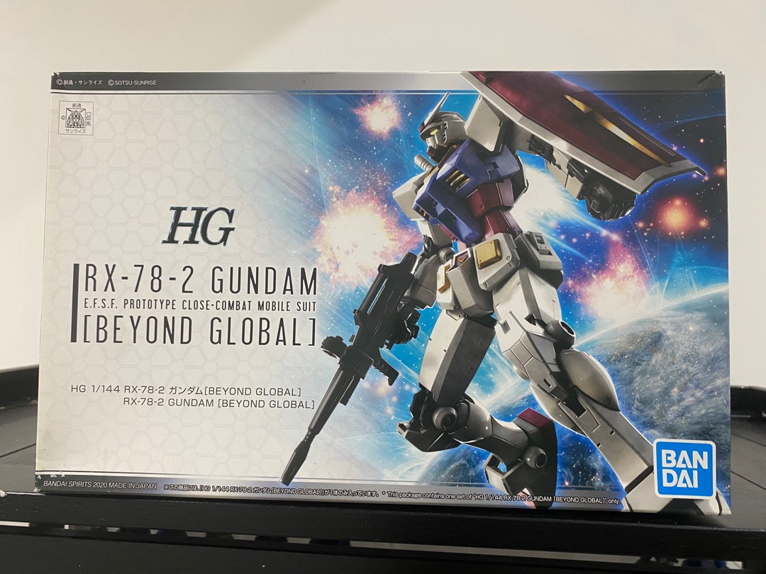 HG 超越全球版 RX-78, 興趣及遊戲, 玩具 & 遊戲類 - Carousell