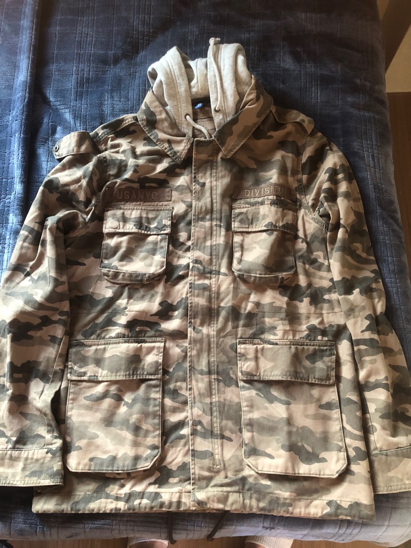 H&M Army Coat, Men's Fashion, Coats, Jackets and Outerwear on Carousell