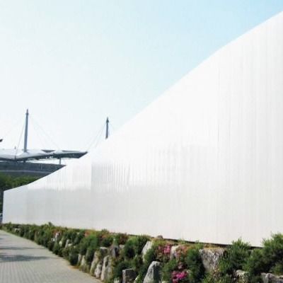 Hoarding works/gypsum board hoarding with PE/metal hoarding/hoarding ...