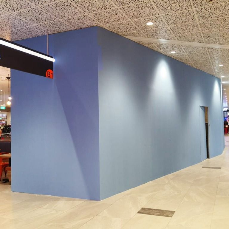 Hoarding works/gypsum board hoarding with PE/metal hoarding/hoarding ...