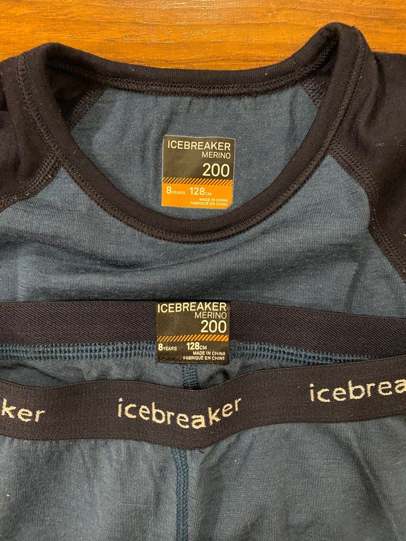 Icebreaker Merino Wool Kids Base Layer Set, Babies & Kids, Babies ...