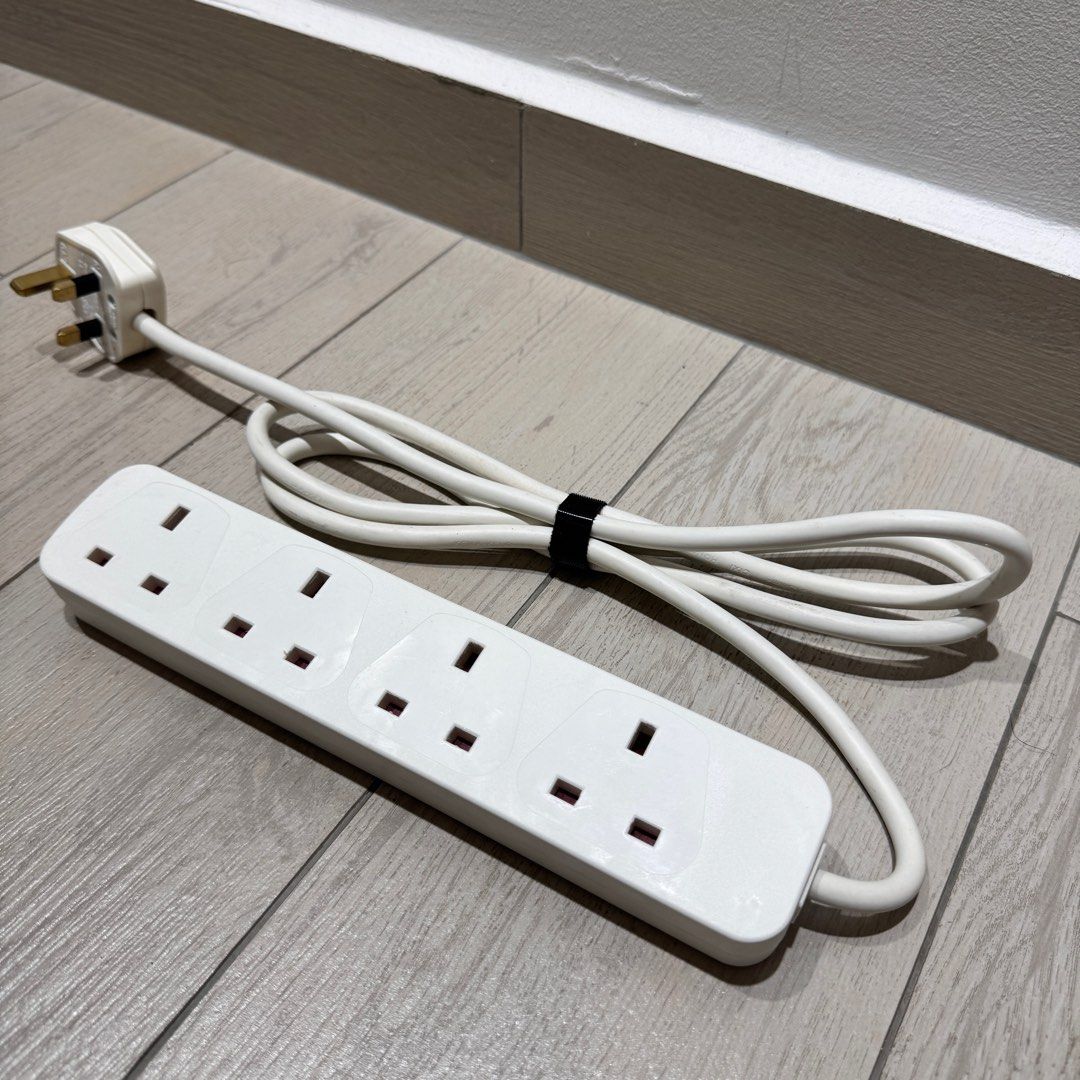 IKEA Cable extension 4 plugs 1.5m cable plug socket, TV & Home ...