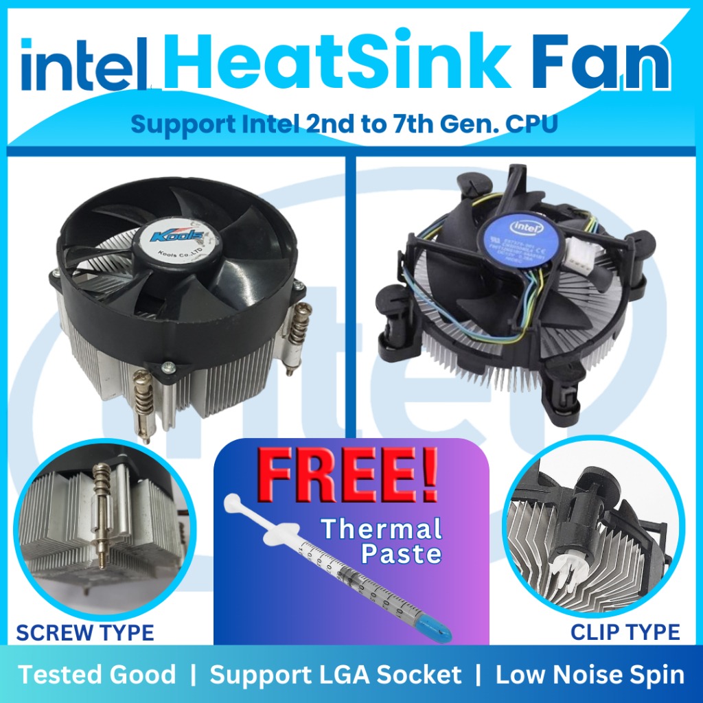 Intel Heat Sink Fan, Computers & Tech, Parts & Accessories, Computer ...