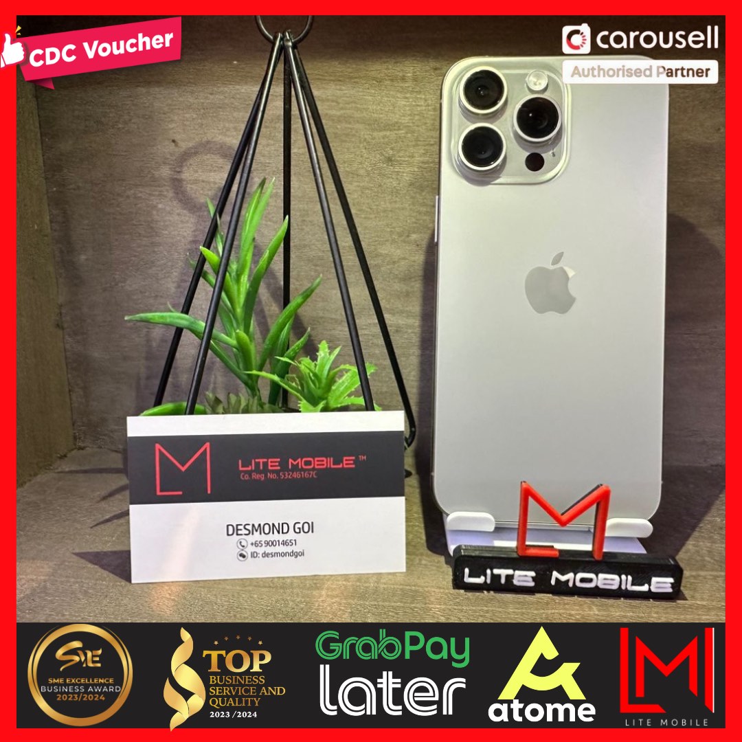 IPhone 15 Pro Max 256GB Natural Titanium, Mobile Phones & Gadgets ...