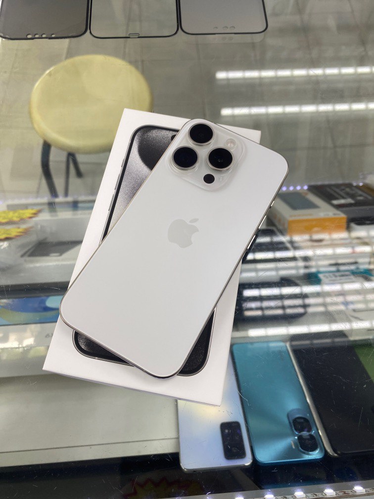 iPhone 15 Pro White Titanium 128GB, Mobile Phones & Gadgets, Mobile ...