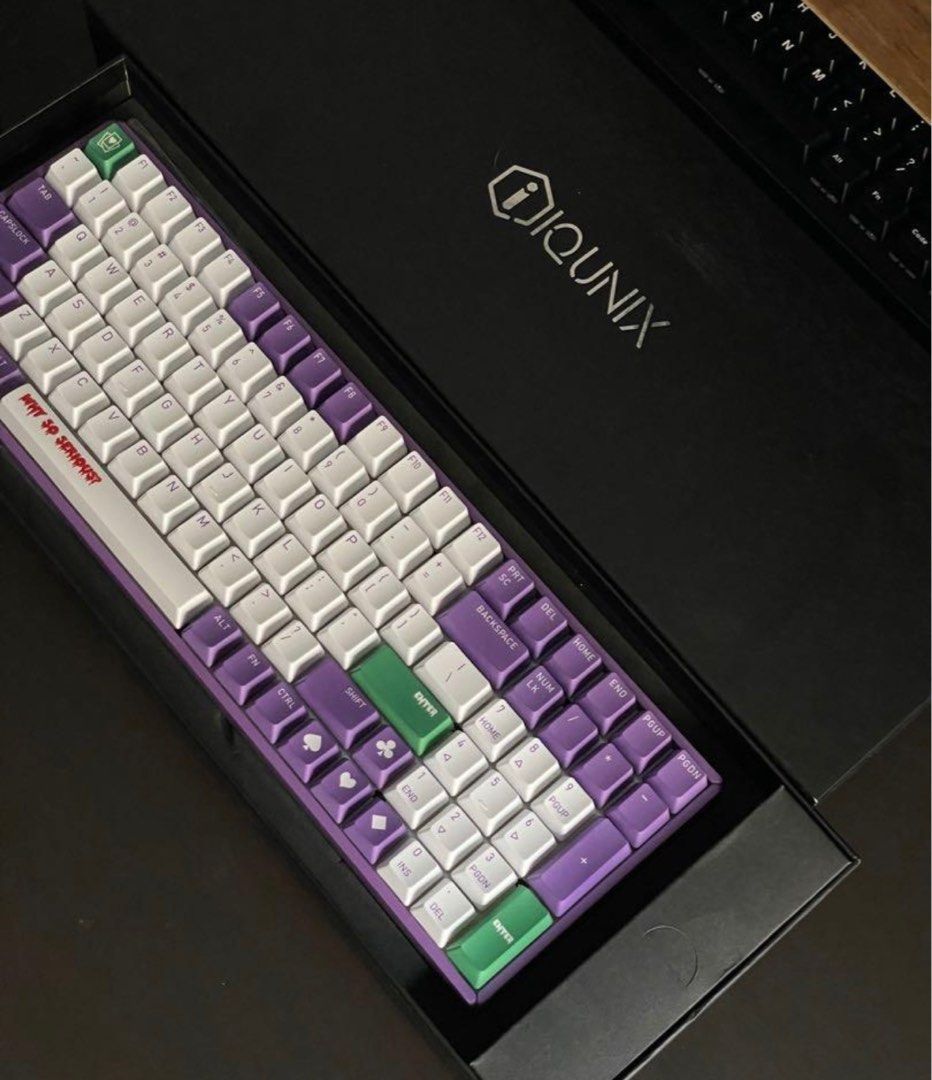 Iqunix F96 Joker Themed wireless mechanical keyboard, Computers & Tech ...