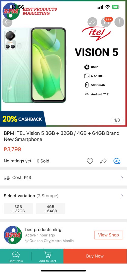 Itel vision 5 cp brand new sealed, Mobile Phones & Gadgets, Mobile ...