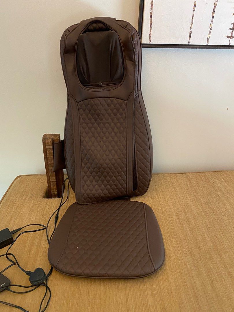 ITSU Portable Slim Back Massage Chair Cushion with Heat, Furniture ...