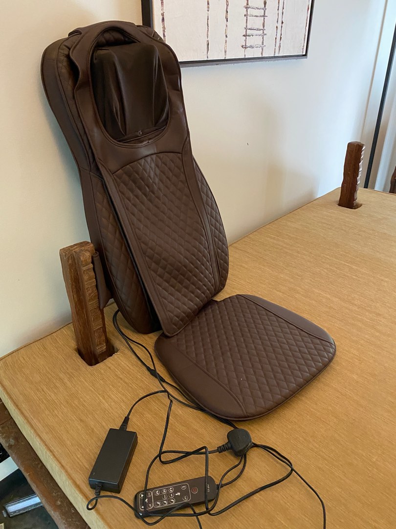 ITSU Portable Slim Back Massage Chair Cushion with Heat, Furniture ...