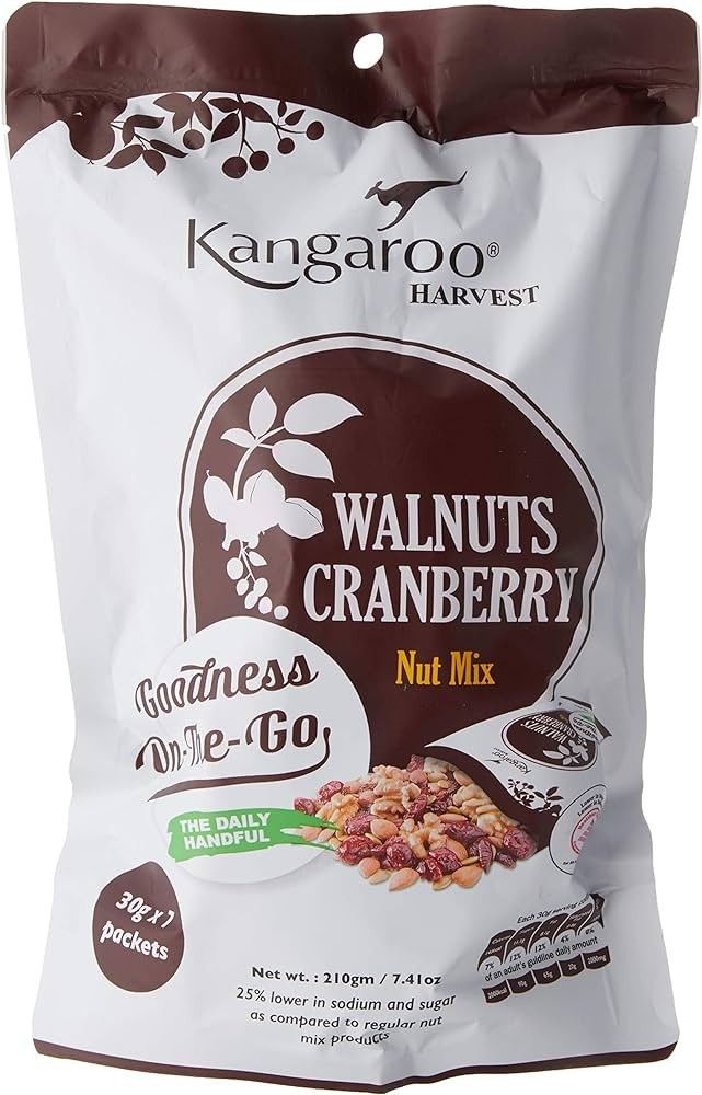 Kangaroo harvest healthy nut mixed cashew fig walnut cranberry nut mix ...