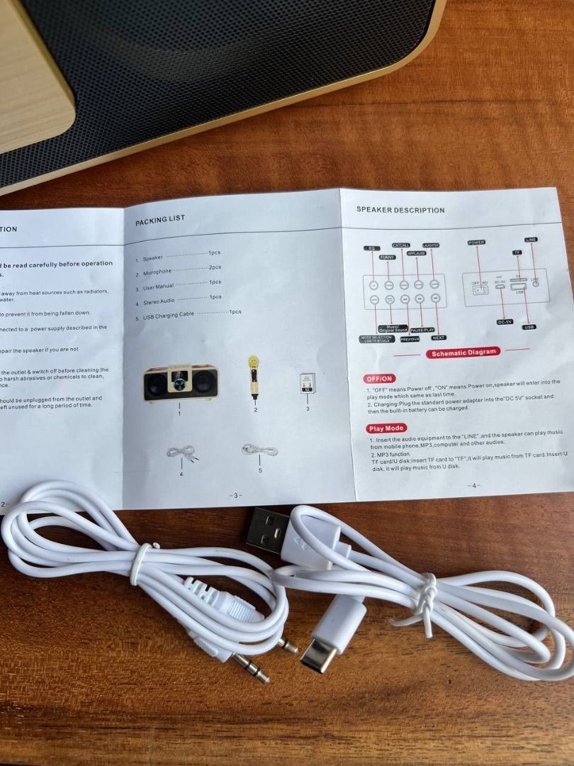 KEI K08 bluetooth karaoke speaker comes with 2 wireless microphones ...