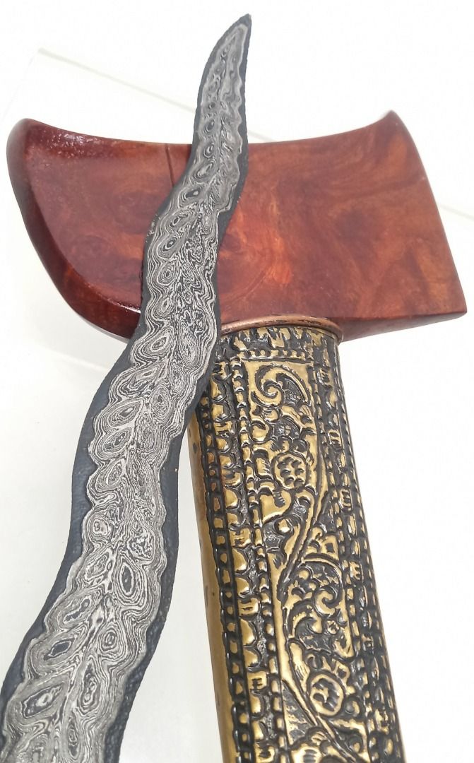 Keris Melayu Riau Luk 9 Dwi Warna Collection Purposes, Hobbies & Toys ...