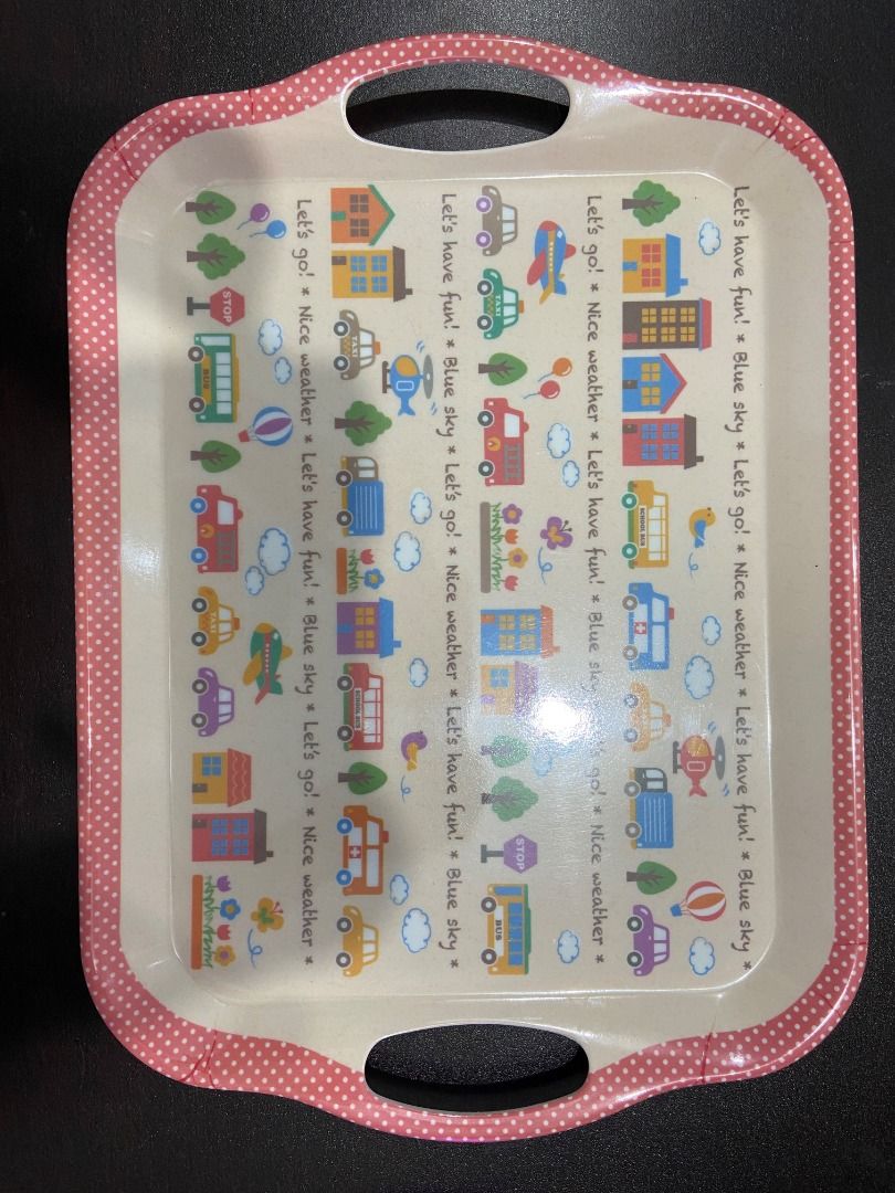 Kids Tray with Handle (Daiso Japan), Babies & Kids, Baby Nursery & Kids ...