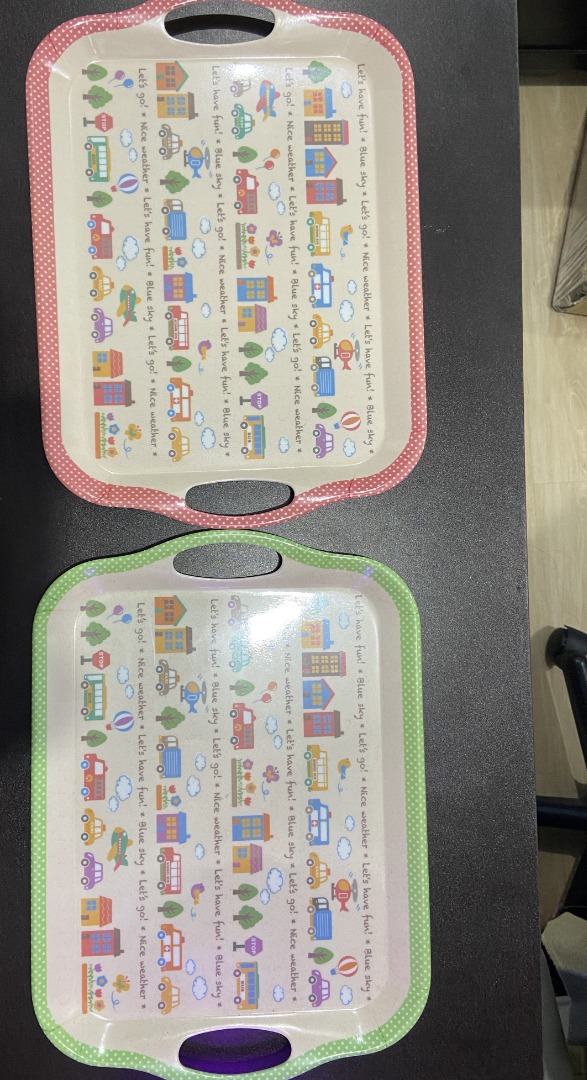 Kids Tray with Handle (Daiso Japan), Babies & Kids, Baby Nursery & Kids ...