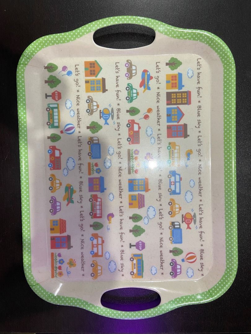 Kids Tray with Handle (Daiso Japan), Babies & Kids, Baby Nursery & Kids ...