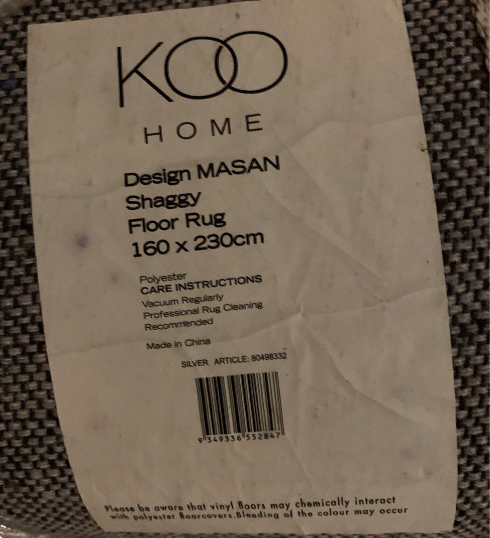 KOO Home Masan Shaggy Floor Rug, Furniture & Home Living, Home Decor ...