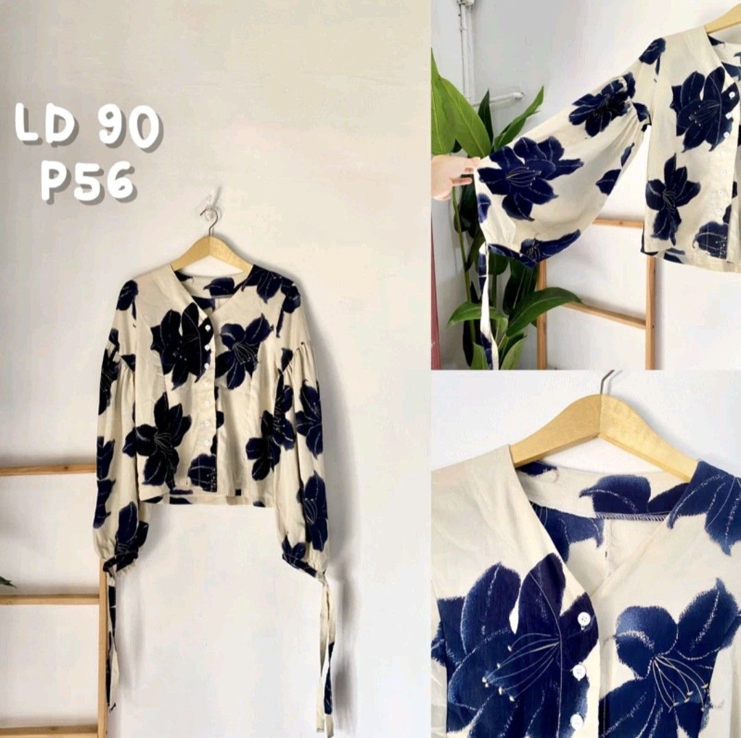 Korean vintage korean look premium tangan balon not zara uniqlo gu grl axes femme grl mango ...