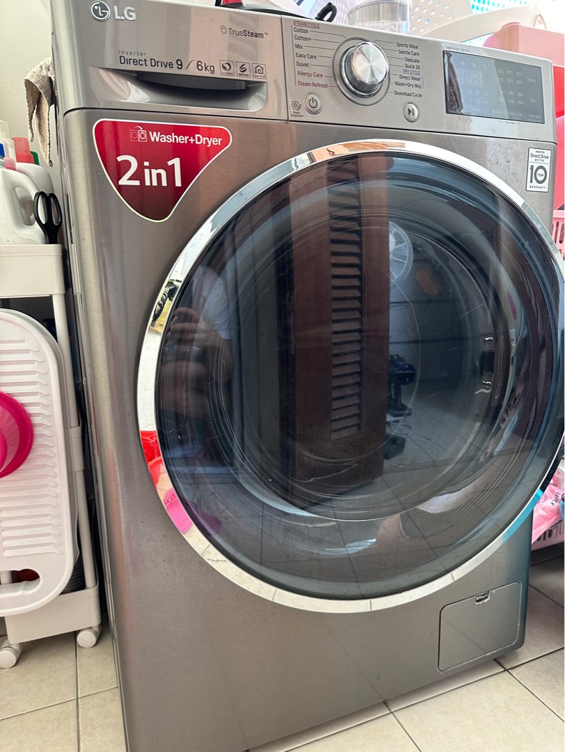 LG 2 in 1 Washing Machine & Dryer, TV & Home Appliances, Washing Machines and Dryers on Carousell