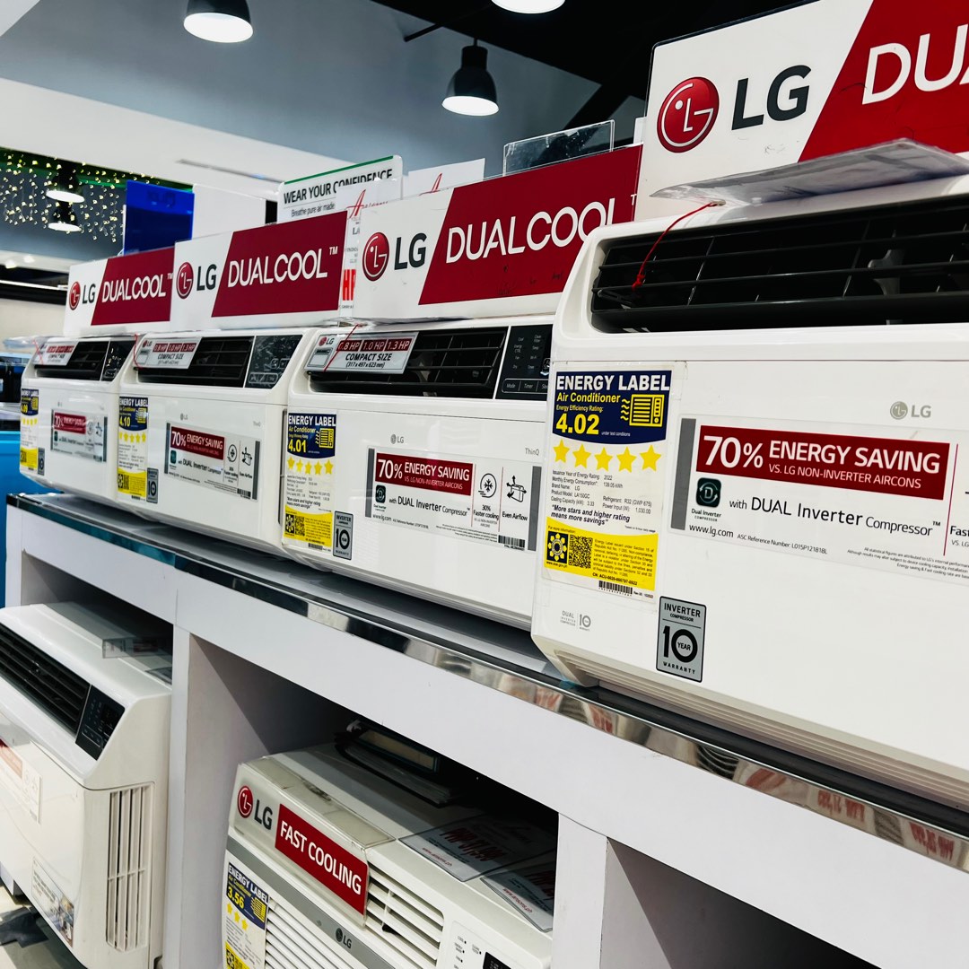 LG Dual inverter ThinQ Window Type Aircon, TV & Home Appliances, Air ...