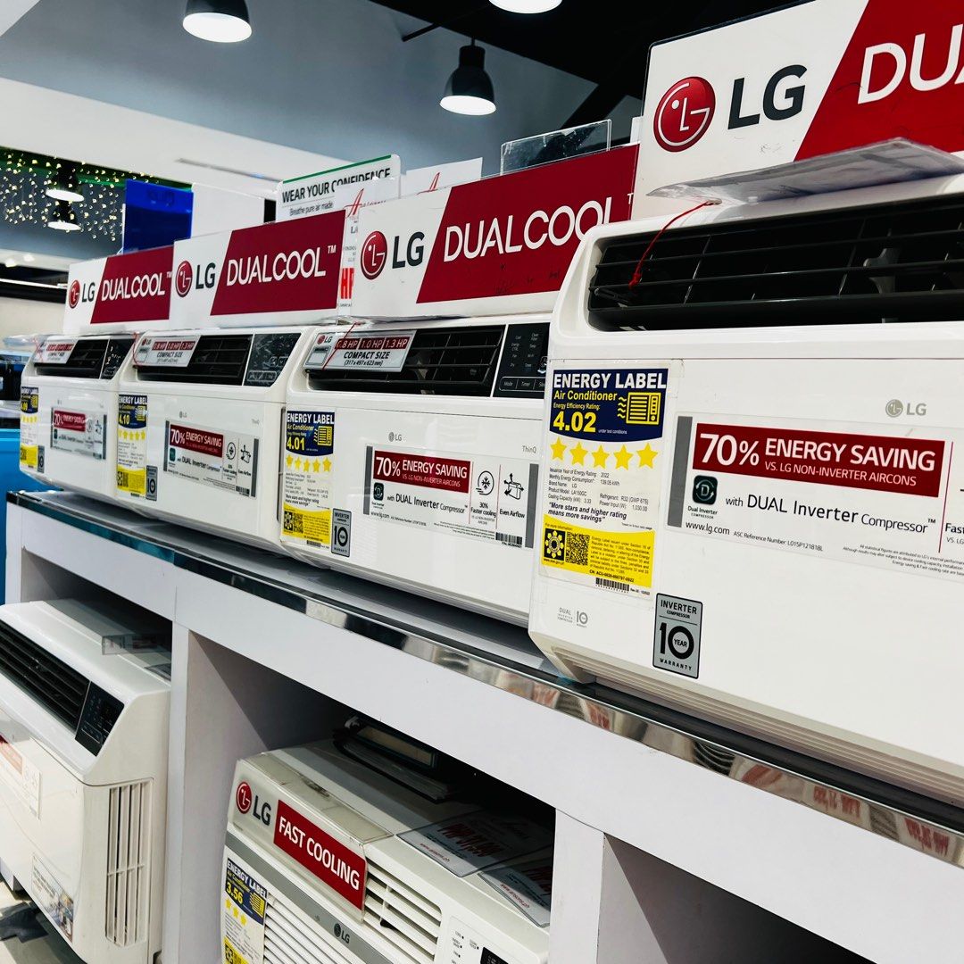 LG Dual inverter ThinQ Window Type Aircon, TV & Home Appliances, Air ...
