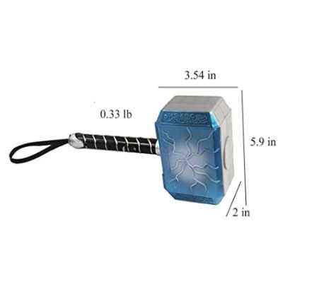 Light up Thor Hammer and Mask set. Marvel Avenger Mjolnir Hammer With ...