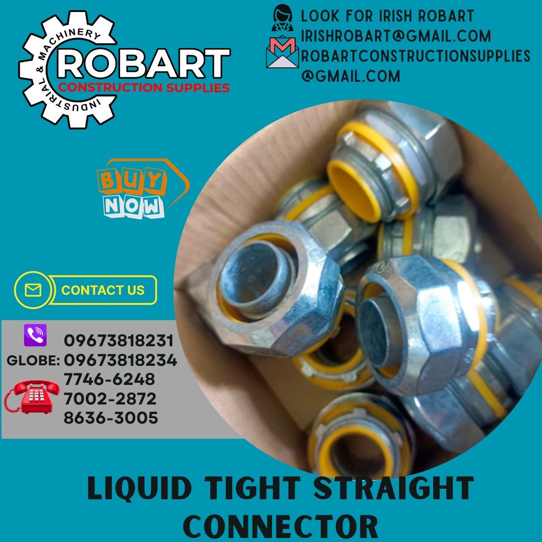 Liquid Tight Straight Connector, Commercial & Industrial, Construction ...