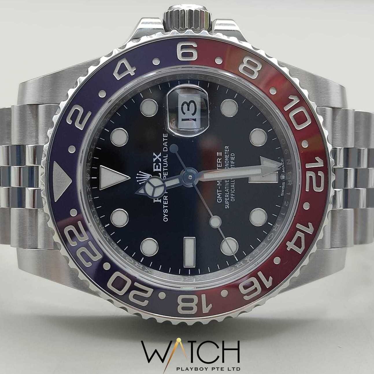 LNIB 2023/03 Rolex GMT-MASTER II PEPSI - 126710BLRO Jubilee Bracelet ...
