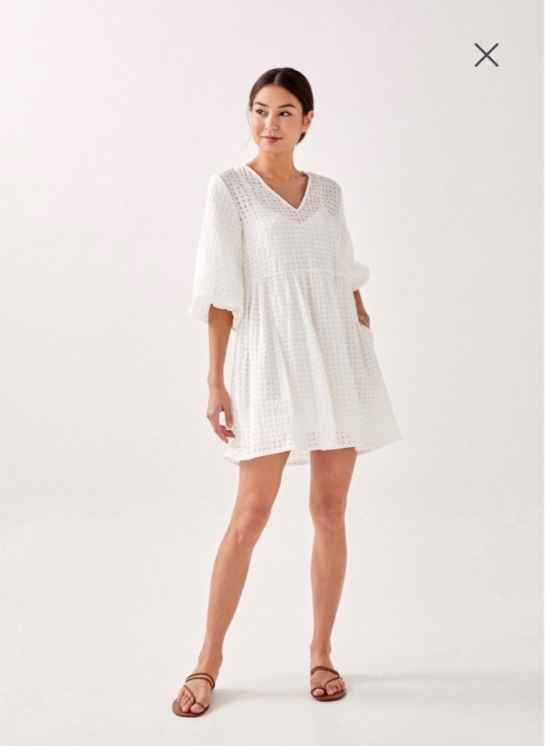LB White Dress, Women's Fashion, Dresses & Sets, Dresses on Carousell