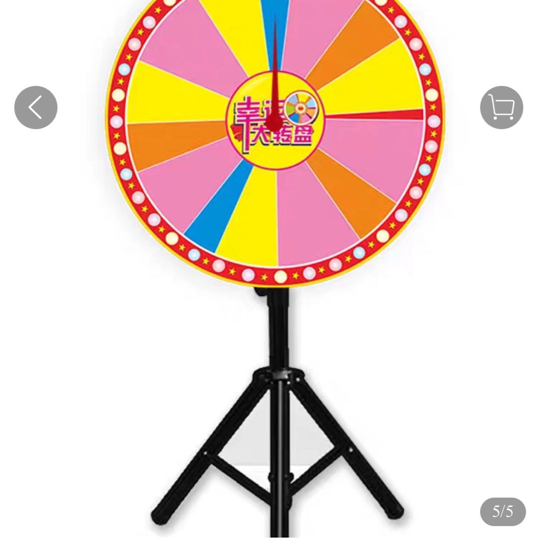 Lucky Draw Rotating Wheel, Hobbies & Toys, Stationery & Craft, Handmade ...