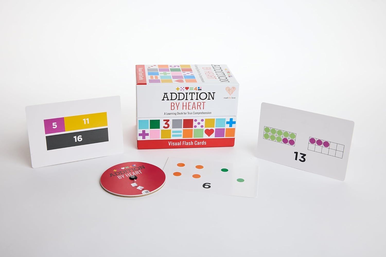 Math for Love Addition by Heart Visual Flash Cards - a Colorful ...