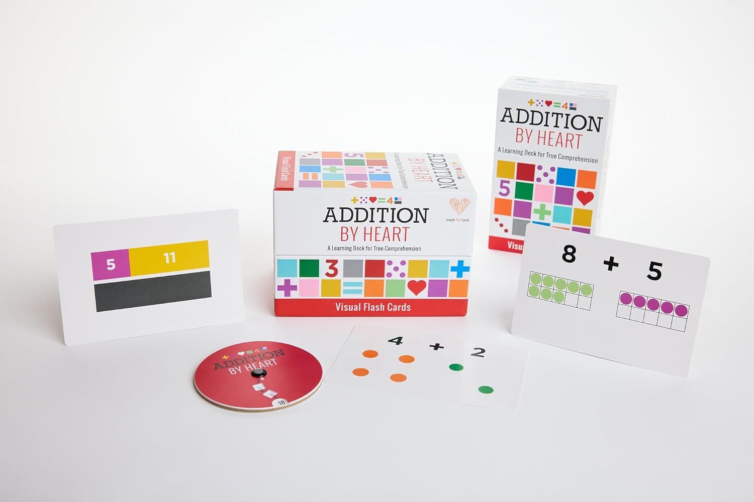 Math for Love Addition by Heart Visual Flash Cards - a Colorful ...