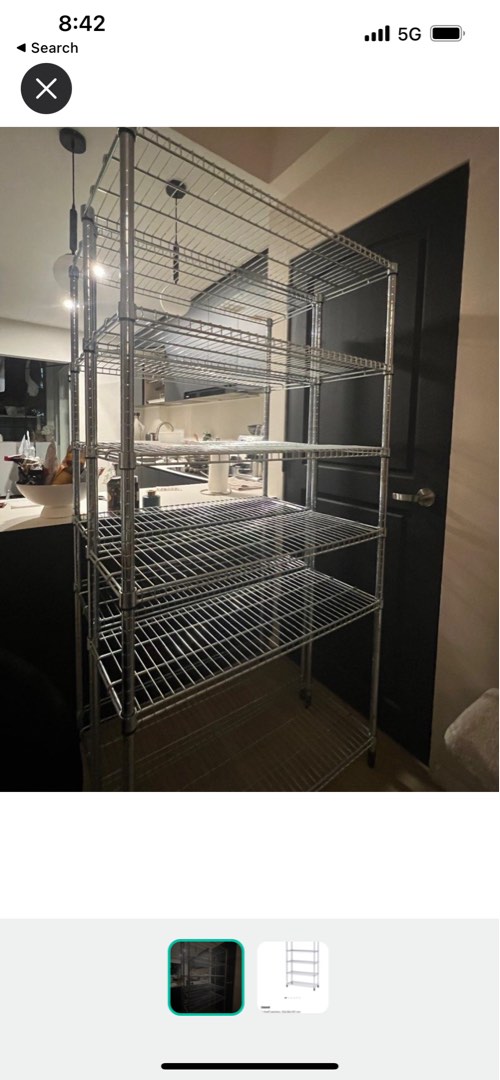 Metal Rack IKEA OMAR, Furniture & Home Living, Furniture, Shelves ...